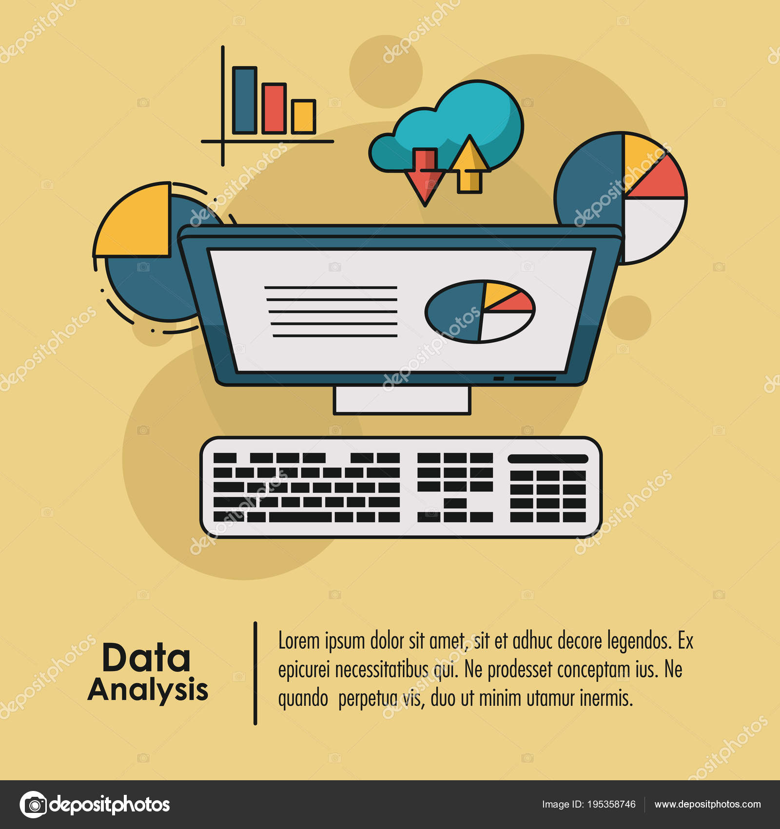Infografía del análisis de datos Vector de stock por ©jemastock 195358746