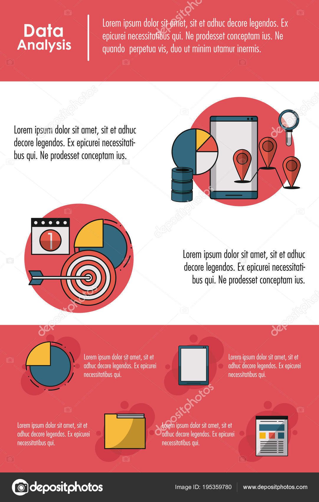 Data analysis infographic Stock Vector by ©jemastock 195359780