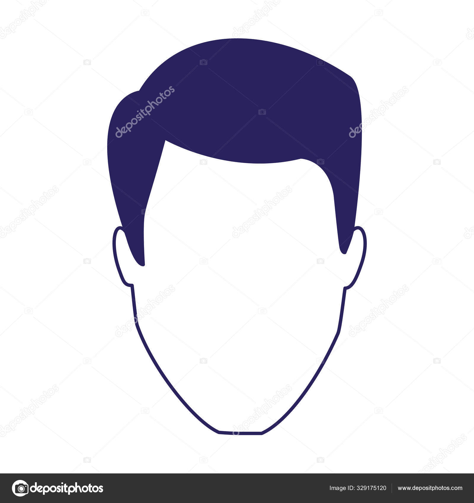 Man head icon, flat design Stock Vector Image by ©jemastock #329175120