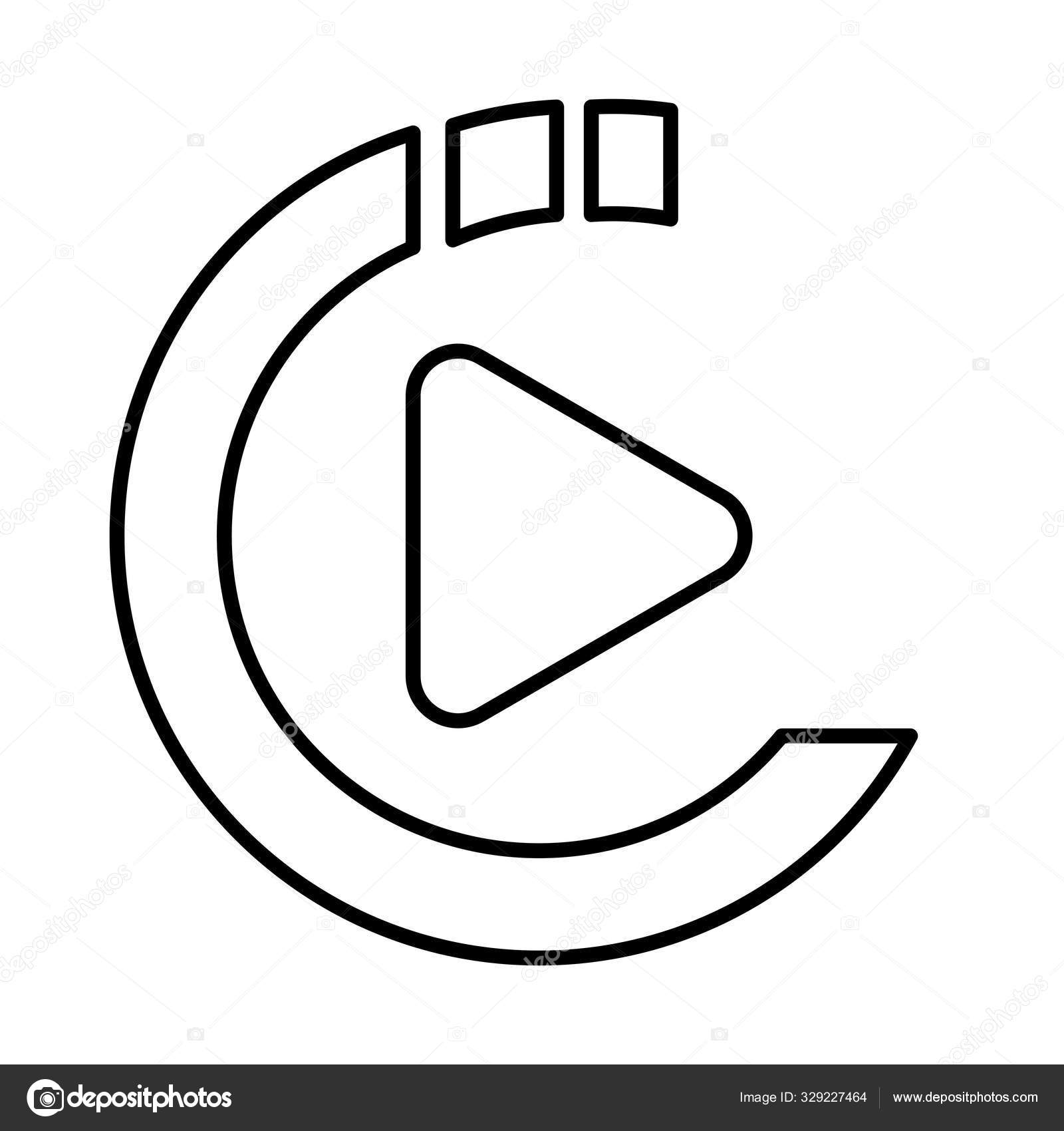 Media player play button icon Stock Vector Image by ©jemastock #329227464 Media player play button icon Stock Vector Image by ©jemastock #329227464