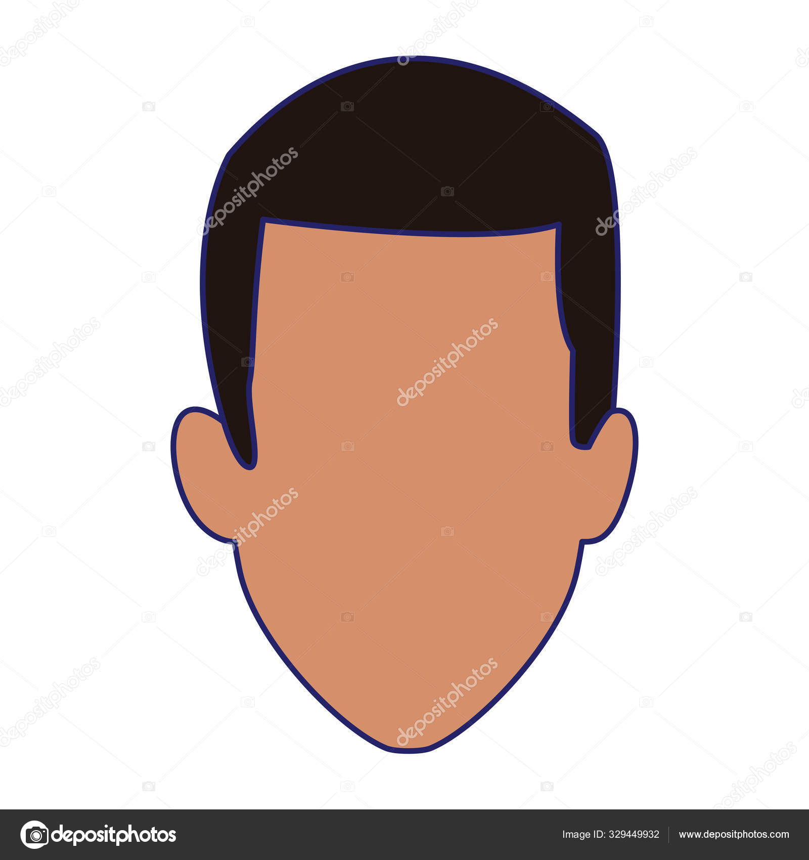 Default man face icon Stock Vector by ©jemastock 329449932