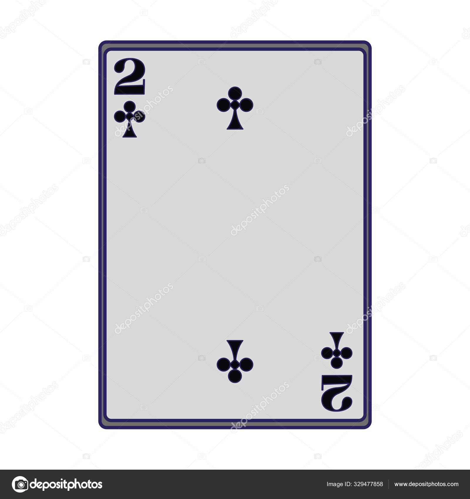 Two of club card icon, flat design Stock Vector by ©jemastock 329477858