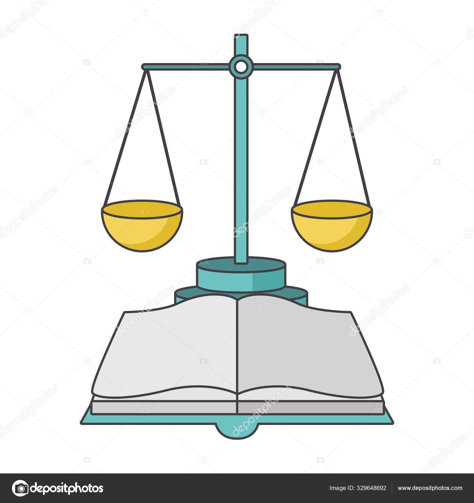 Academic book and scale, colorful design Stock Vector by ©jemastock ...