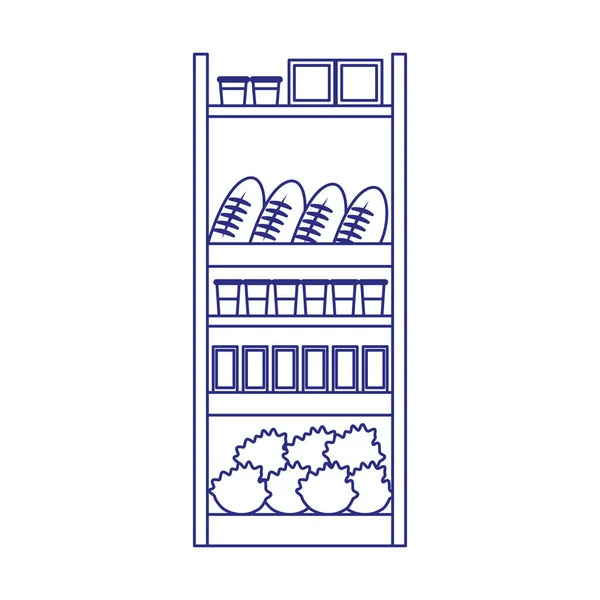 Supermarket Shelves Drawing