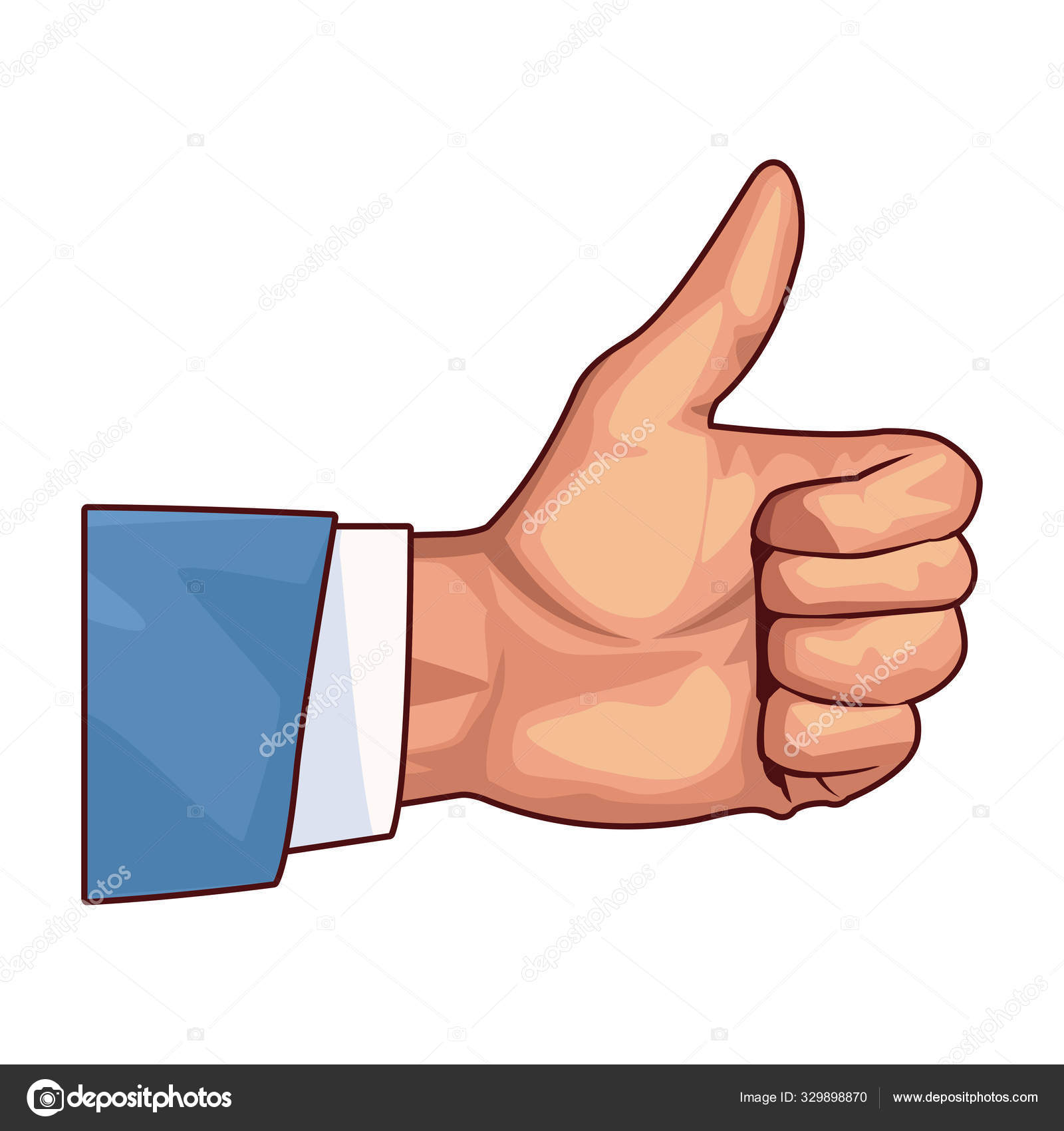Hand with finger up icon, flat design Stock Vector Image by ©jemastock ...