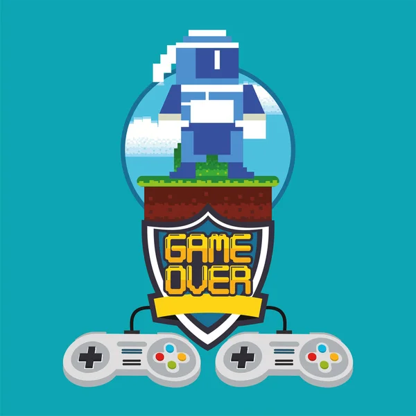 Video game pixelated control icon Stock Vector by ©jemastock 331636472