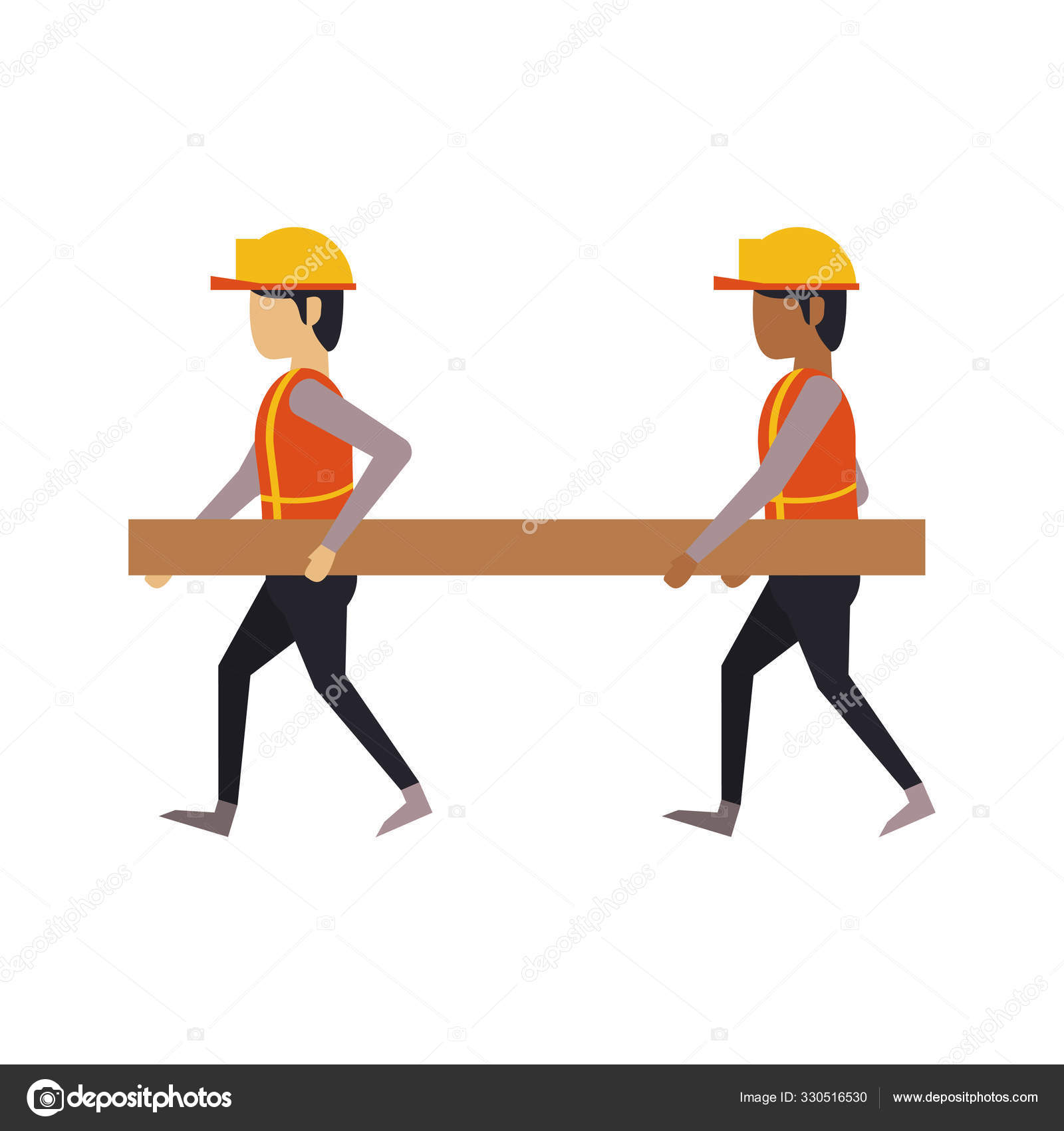 Construction architectural engineering work cartoon Stock Illustration ...