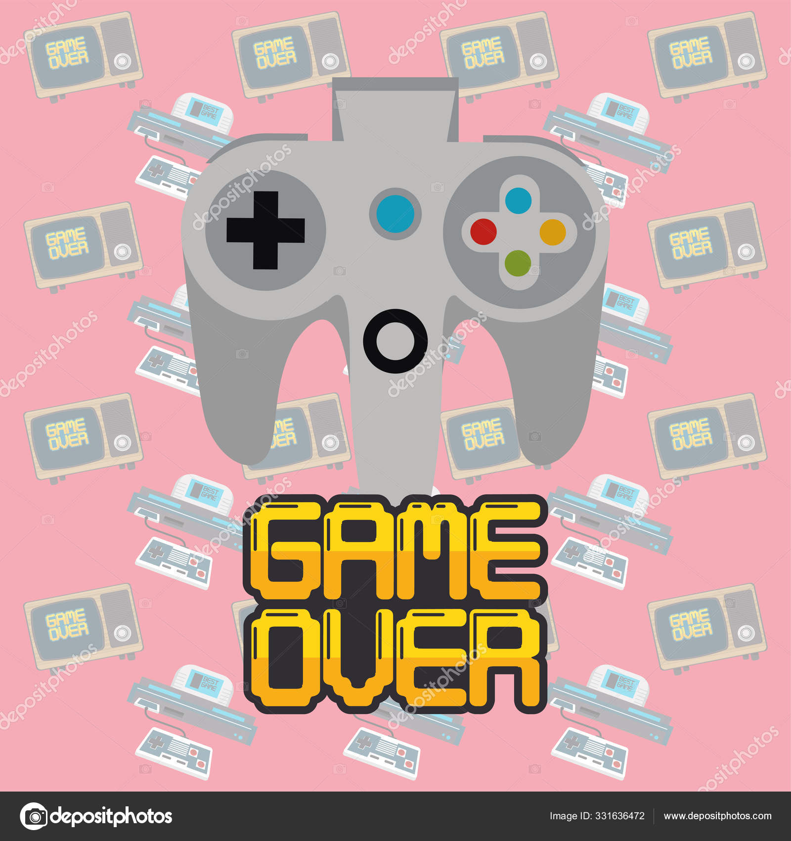 Video game pixelated control icon Stock Vector by ©jemastock 331636472