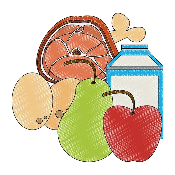 Delicious food cartoon Stock Vector by ©jemastock 286792244