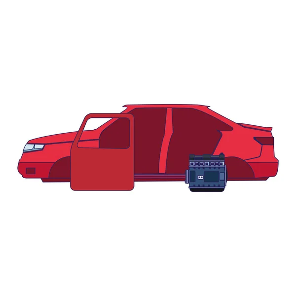 Red car body and engine icon Stock Vector Image by ©jemastock #338899858