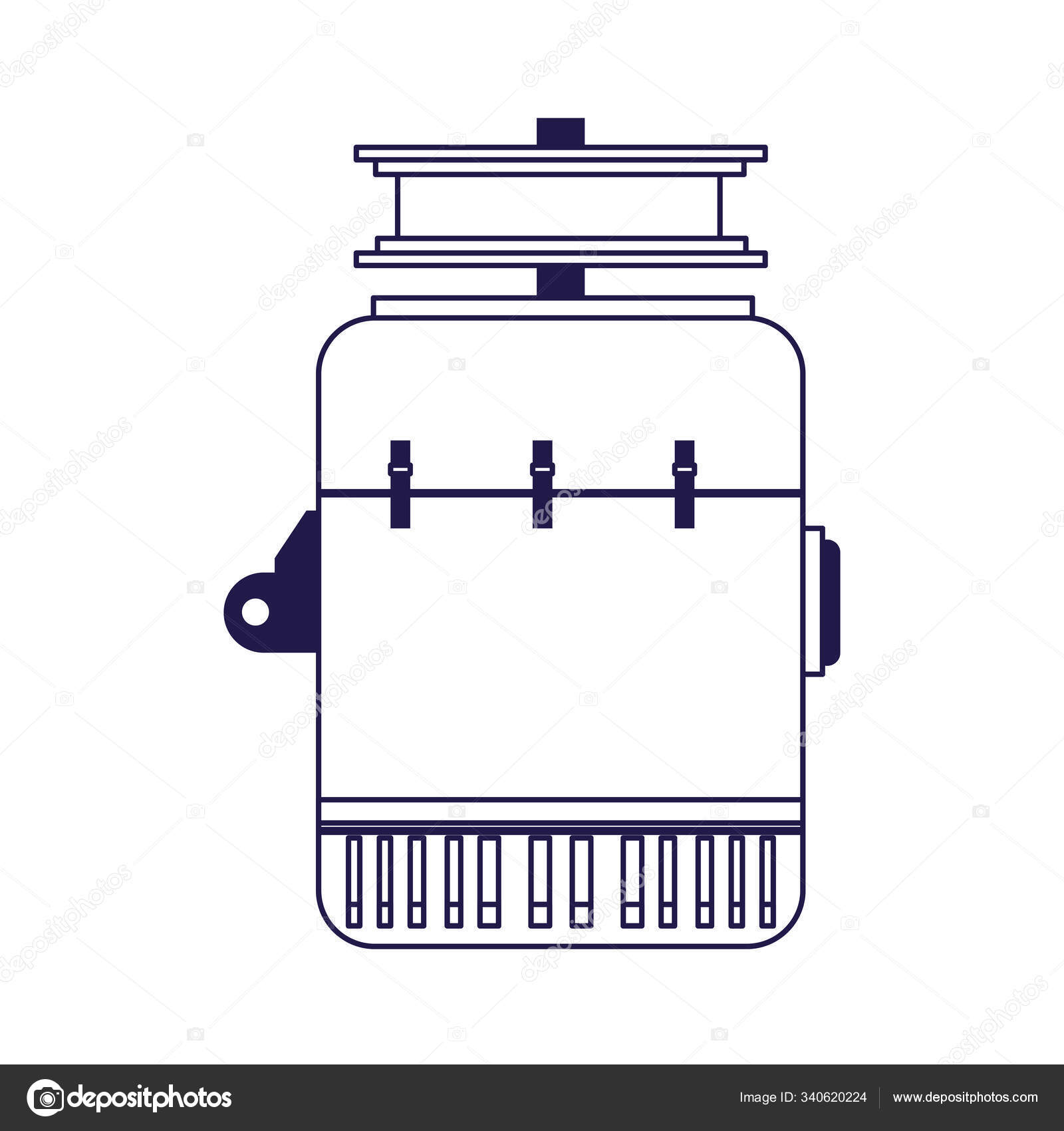 Car alternator icon, flat design Stock Vector Image by ©jemastock ...