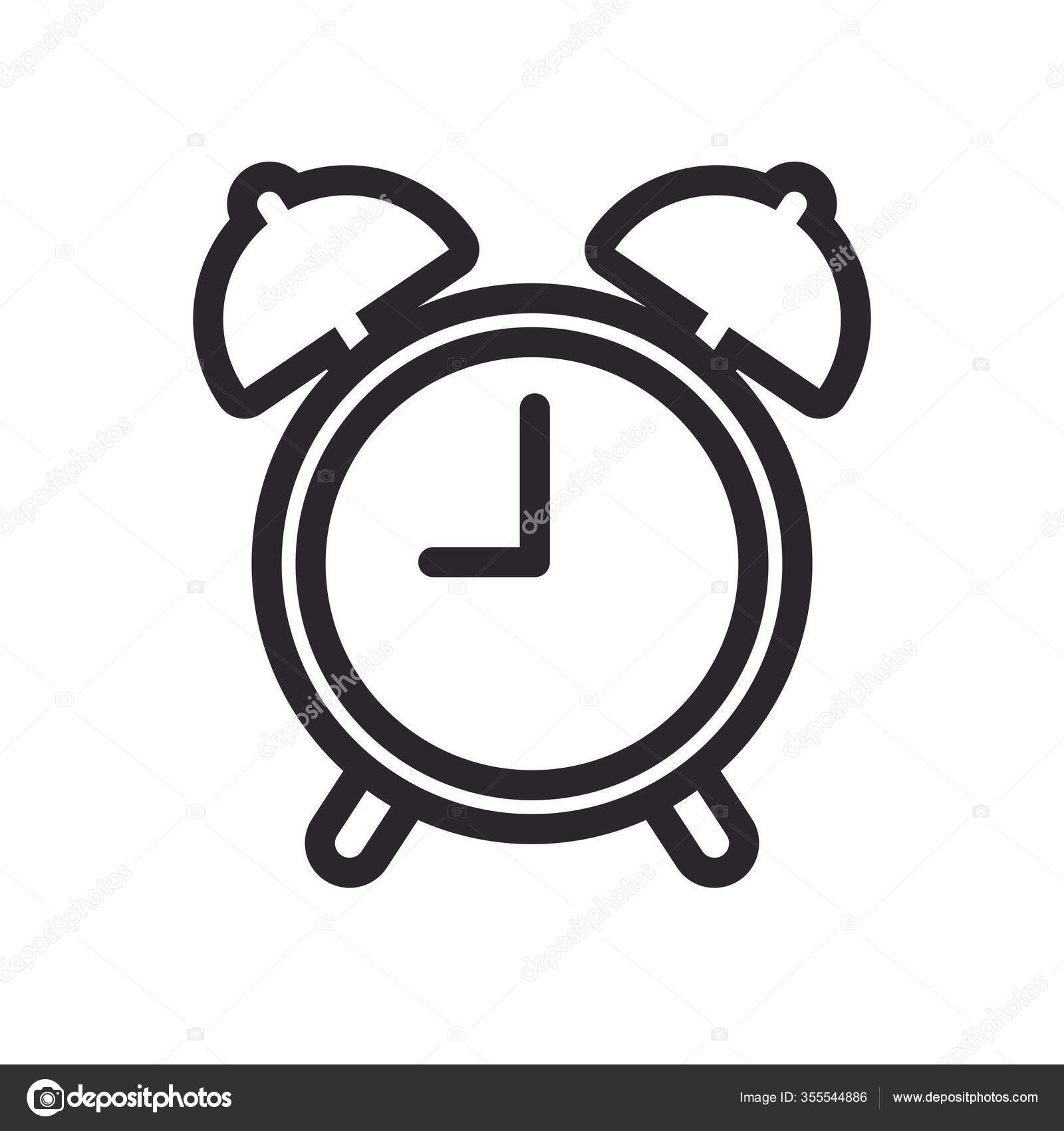 Alarm clock line style icon Stock Vector by ©jemastock 355544886