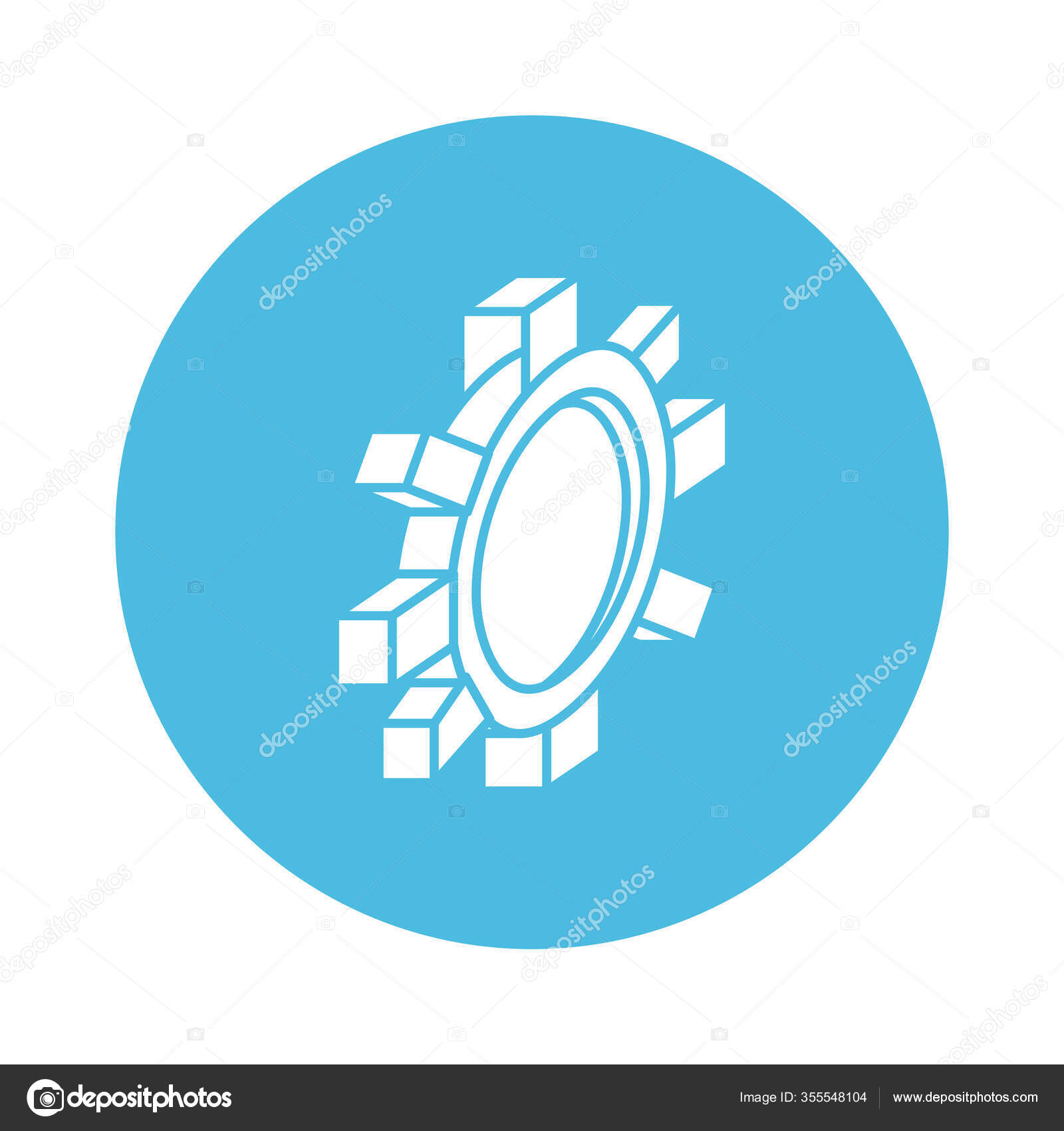 Gear settings setup block style icon Stock Vector Image by ©jemastock ...