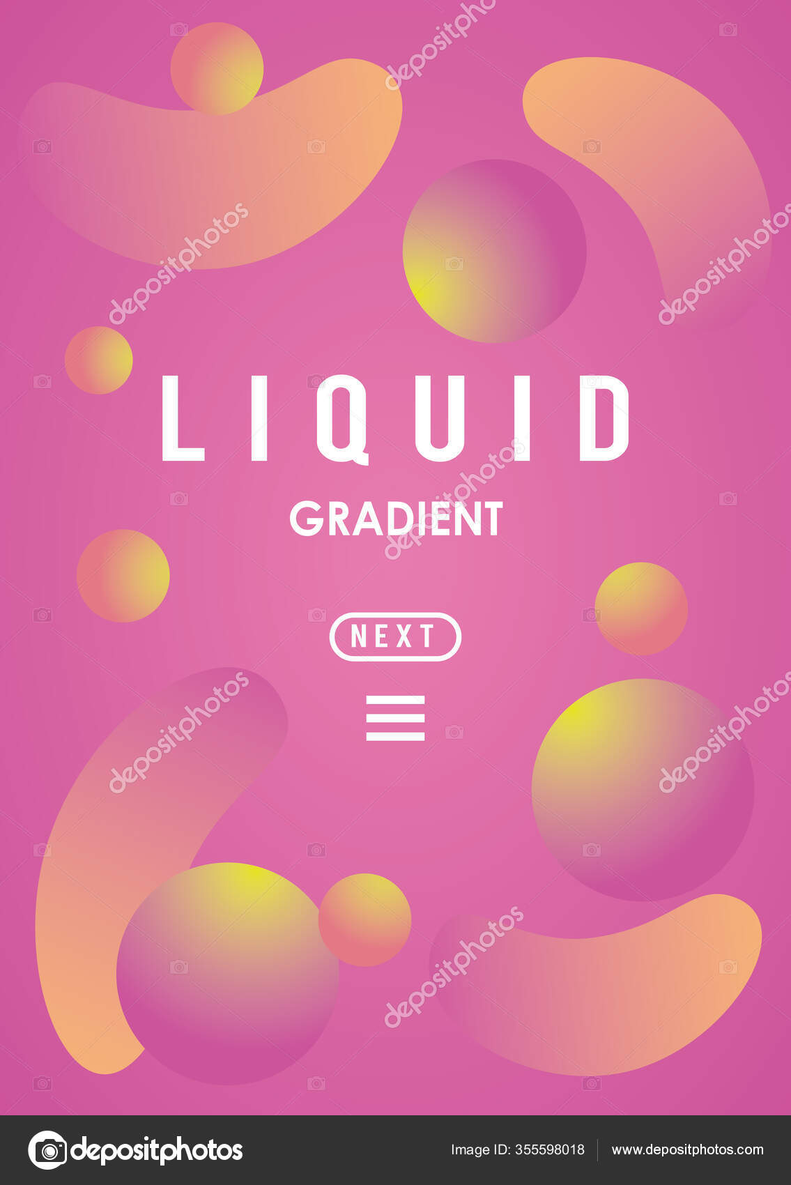 Liquid and waves colorful gradient banner — Stock Vector © jemastock ...