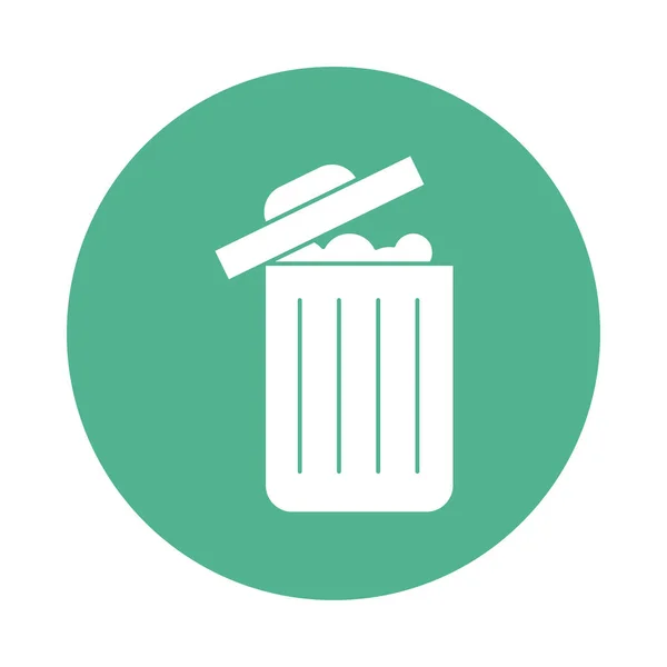 Waste bin block style icon Stock Vector by ©jemastock 377725660