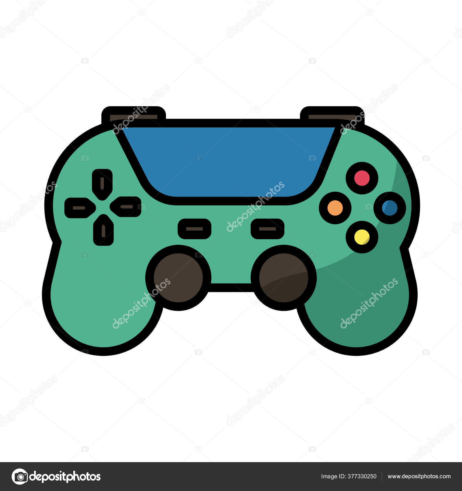 Video game control fill style — Stock Vector © jemastock #377330250