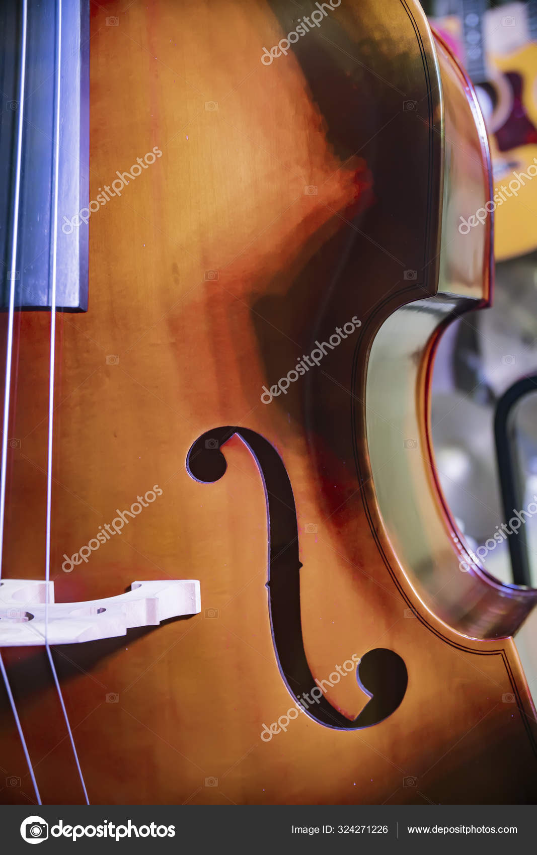 Cello Close Musical Instrument — Stock Photo © DenisSmile #324271226