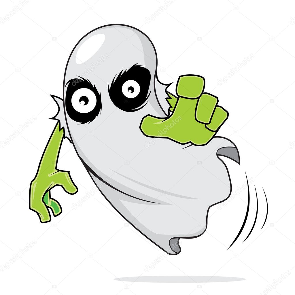 Flying Classic Ghost Stock Vector by ©vable 125885244
