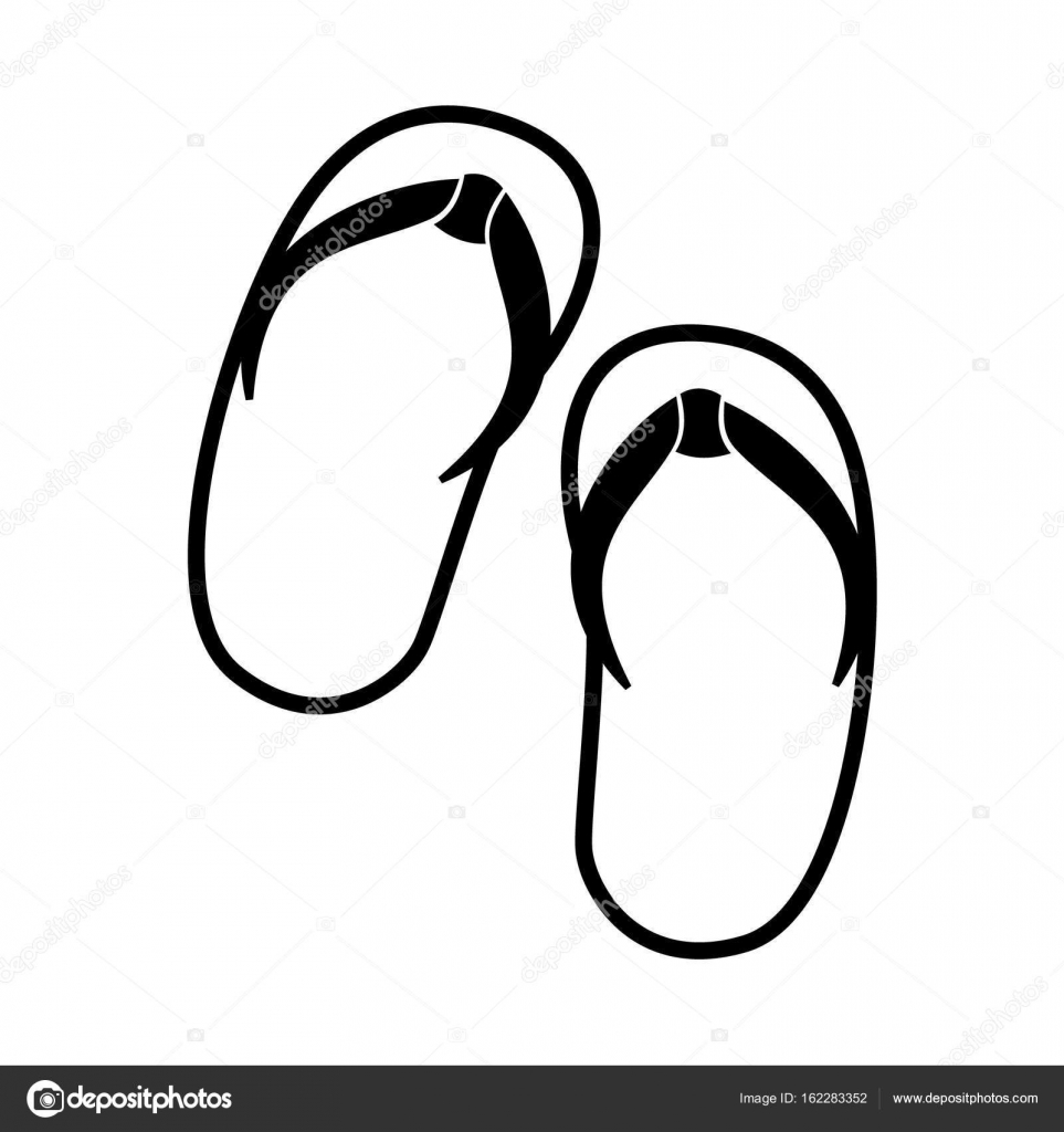 Sandalias Icono Vector Ilustración Vector de stock #162283352 de ©vable