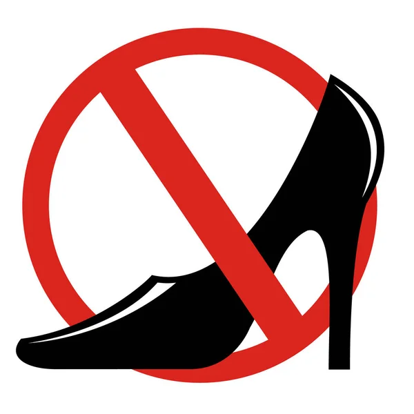 No high heel shoes sign warning Stock Vector Image by ©aratum #119592720