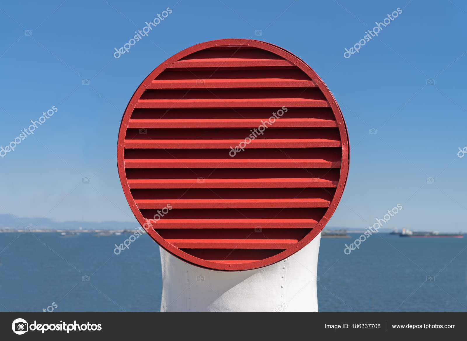 Duto Admissão Ventilação Estilo Antigo Para Navio Passageiros — Foto ...