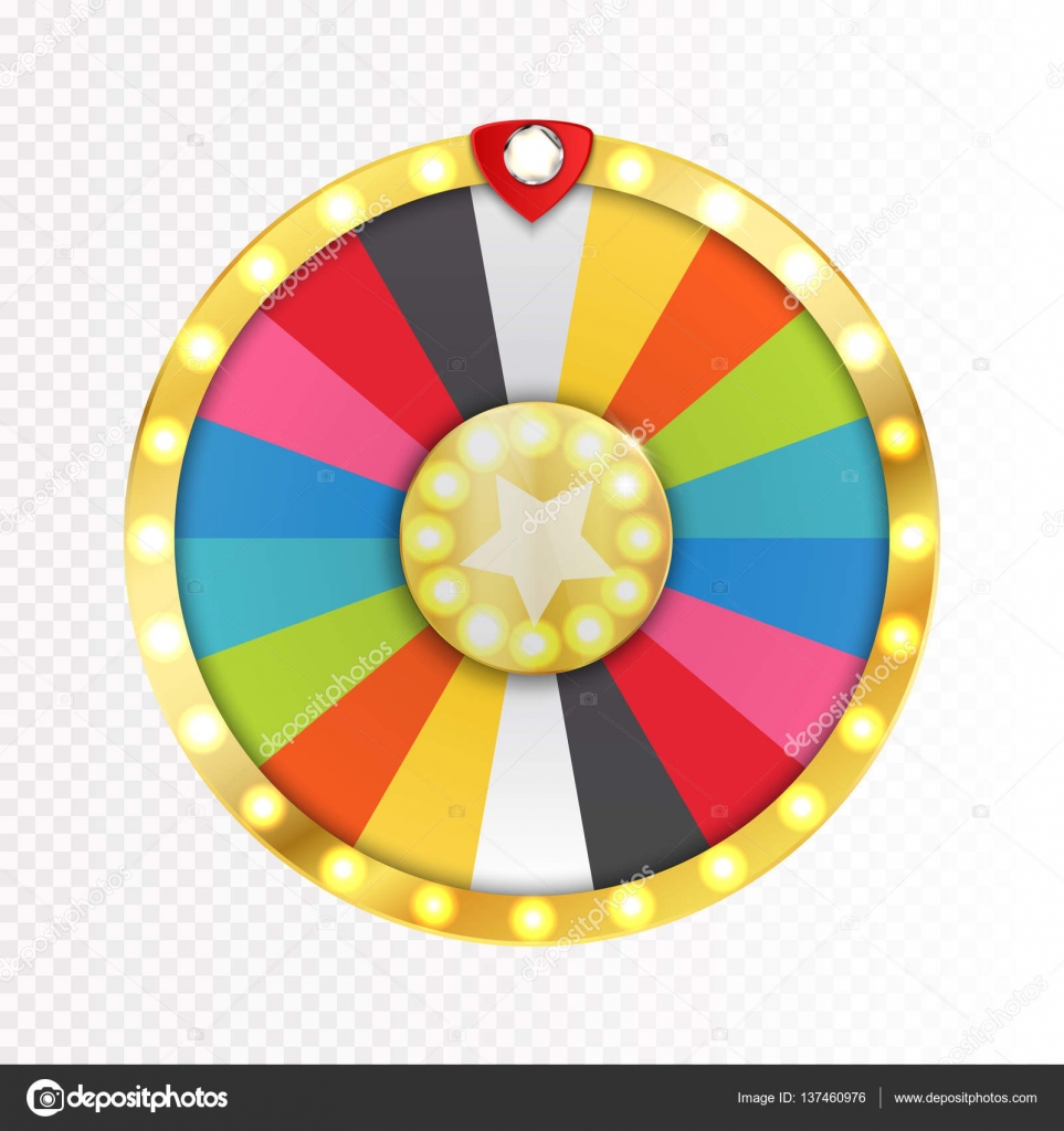 Colorful wheel of luck or fortune infographic. Vector Stock Vector by ...