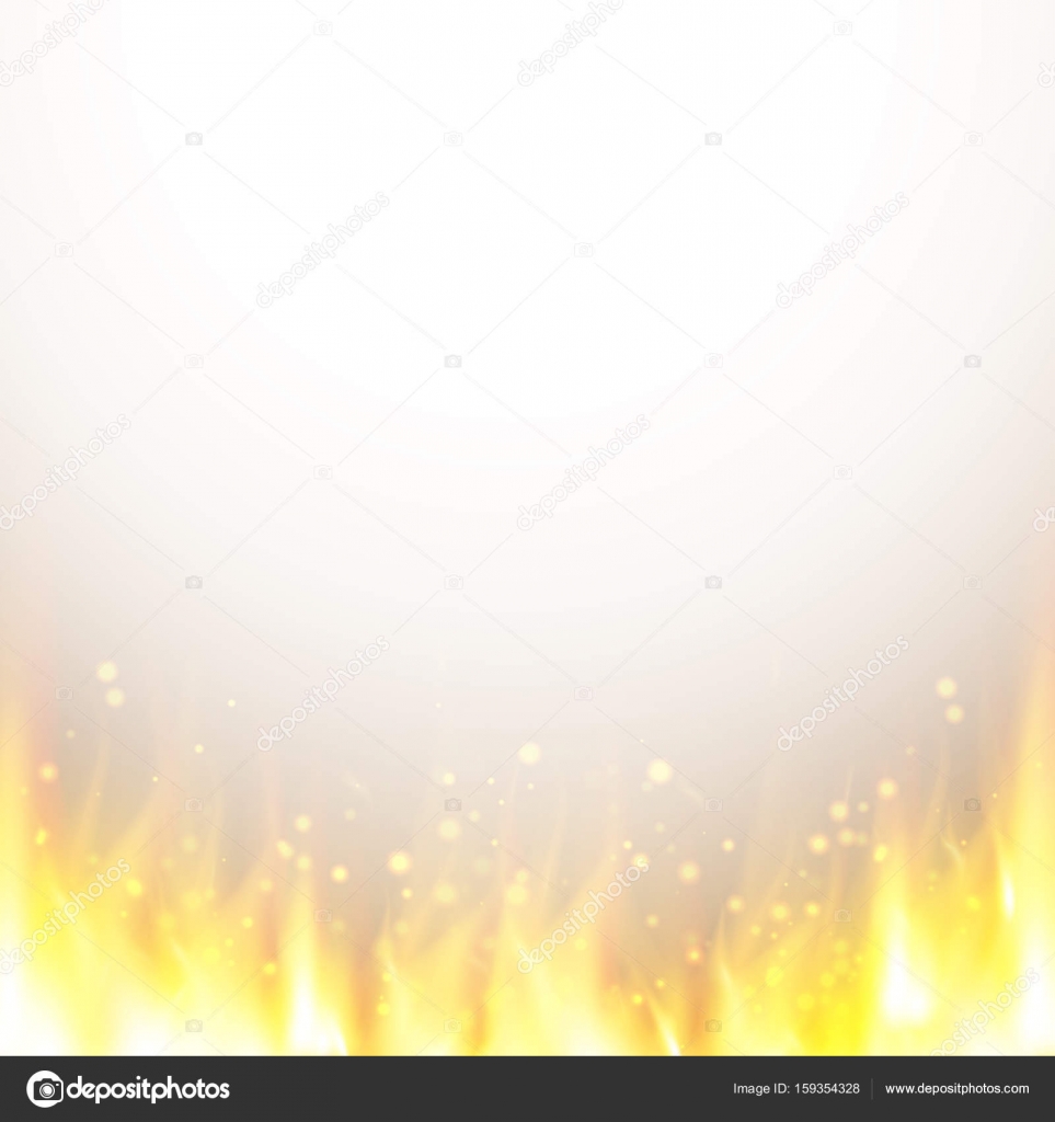 Abstract vector background with realistic fire flames effect. Hell ...