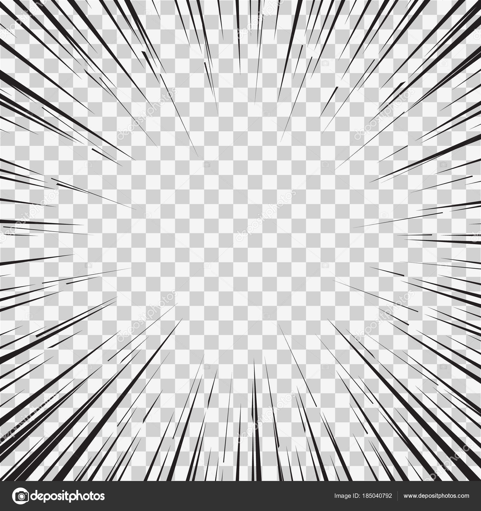 Vector Comics Speed Concept Warp Effect Motion Vector Template Stock Vector Image By ©ket4up