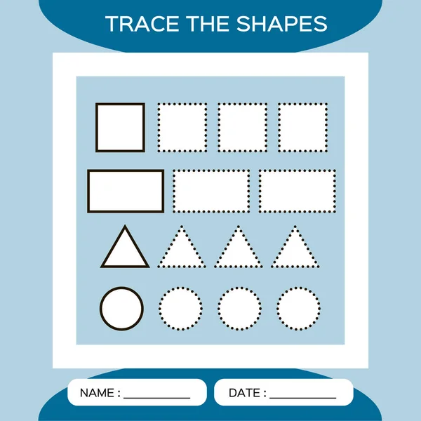 Tracing Lines Activity For Early Years. Preschool worksheet for ...