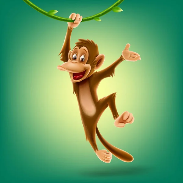 Monkey waving Vector Art Stock Images | Depositphotos