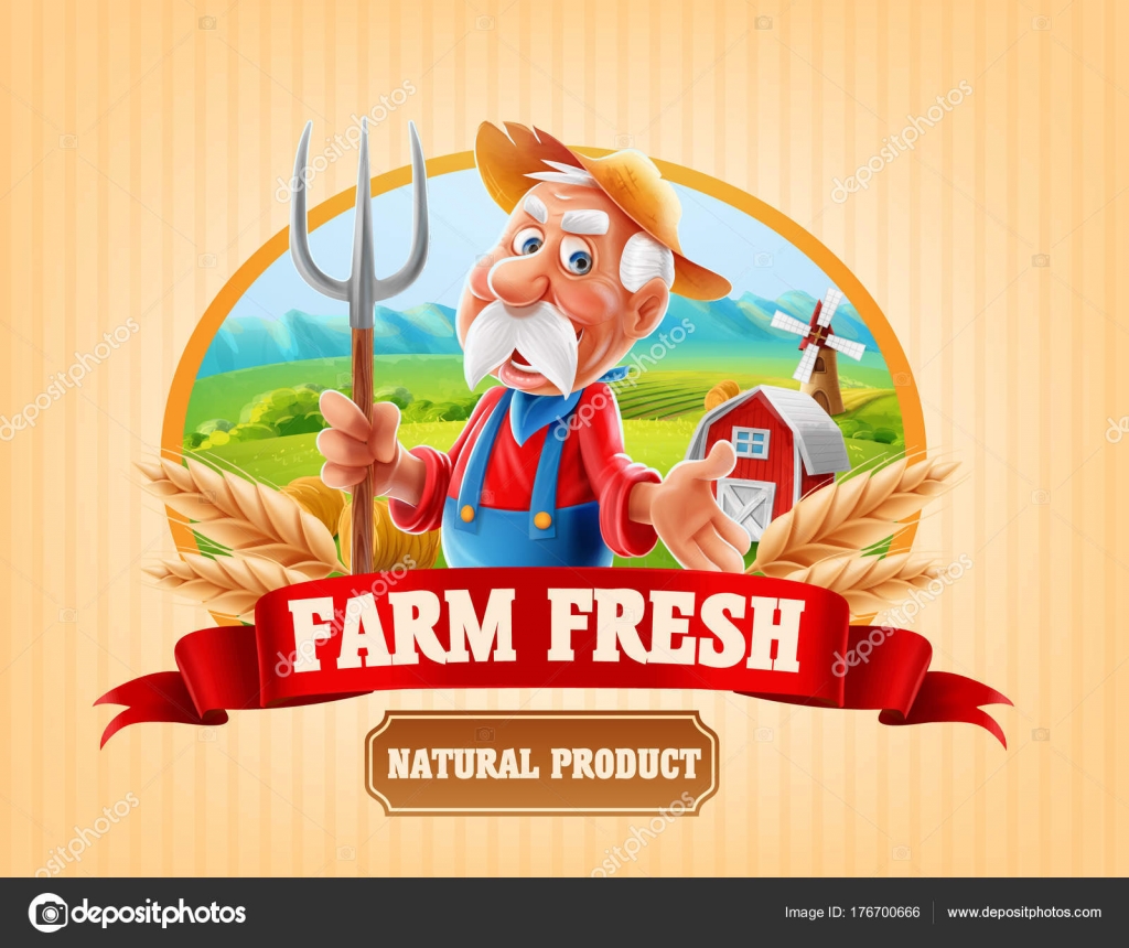 Fresh Farm Natural Product Illustration Stock Vector Image by ...