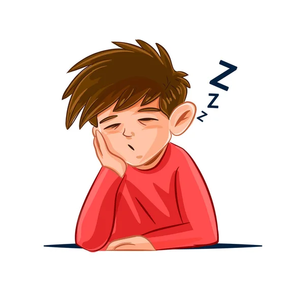 Young Good Looking Man Feeling Tired Sick Stock Vector Image by ...