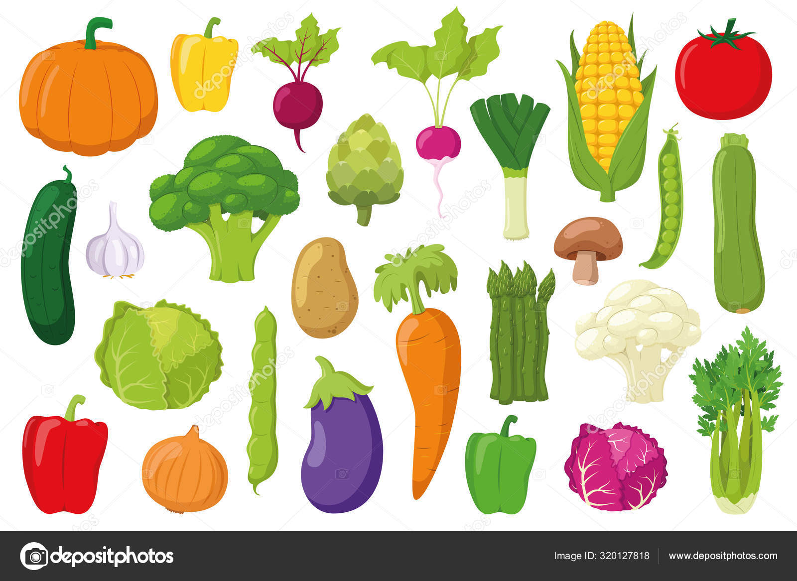 Dibujos Animados De Verduras