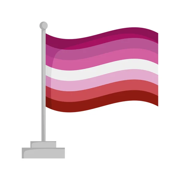 Hand Holding Raising Asexual Pride Flag Isolated White Background Stock