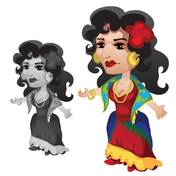 1,028 Beautiful gypsy woman Vectors, Royalty-free Vector Beautiful ...