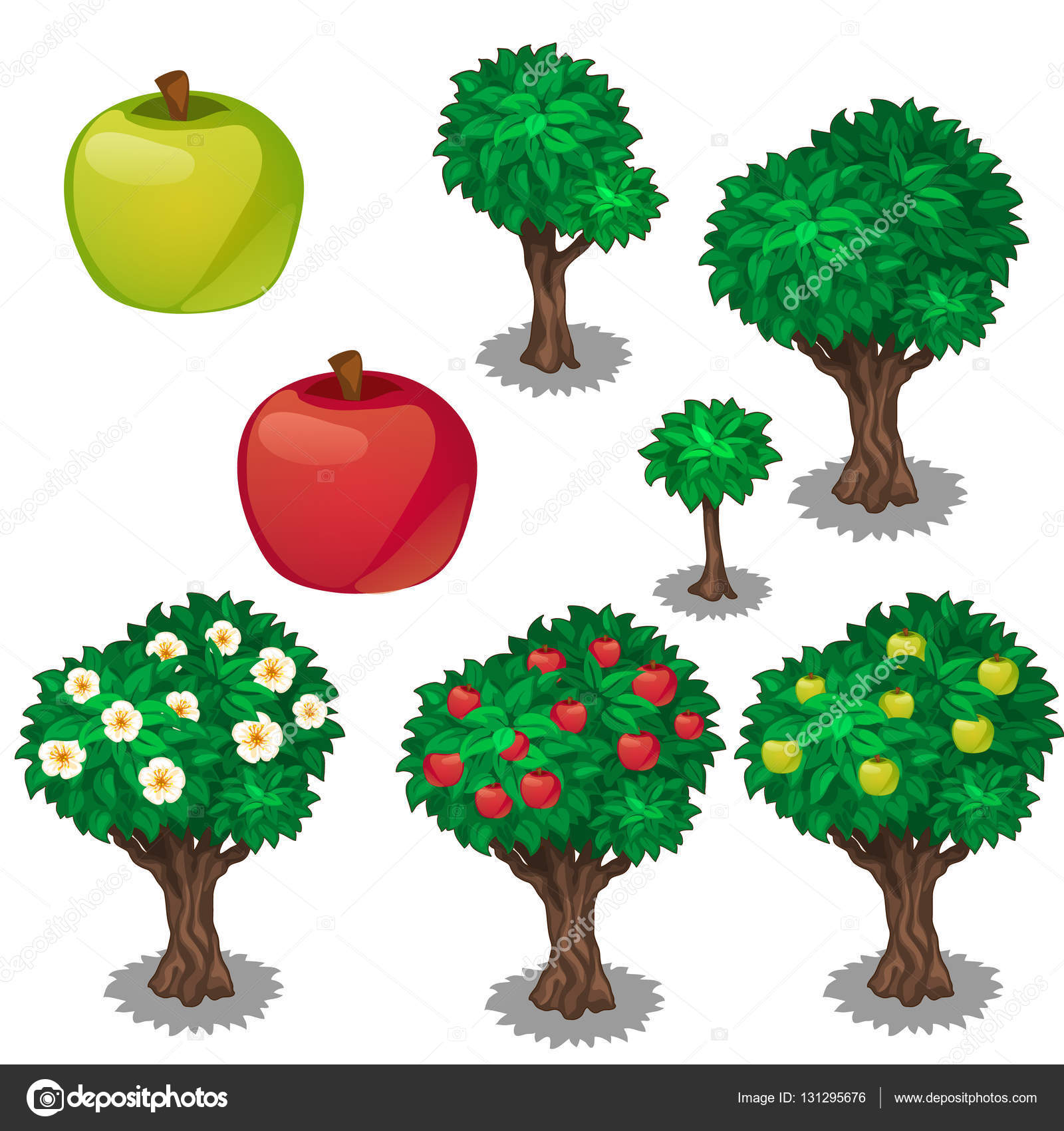 Planting and cultivation of apple Stock Vector Image by ©Anton_Lunkov ...