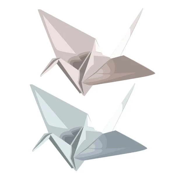 Origami Paper Cranes — Stock Vector © Vabadov 27029057