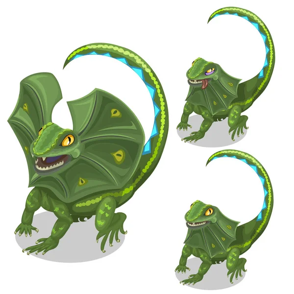 Frill neck lizard Vector Art Stock Images | Depositphotos