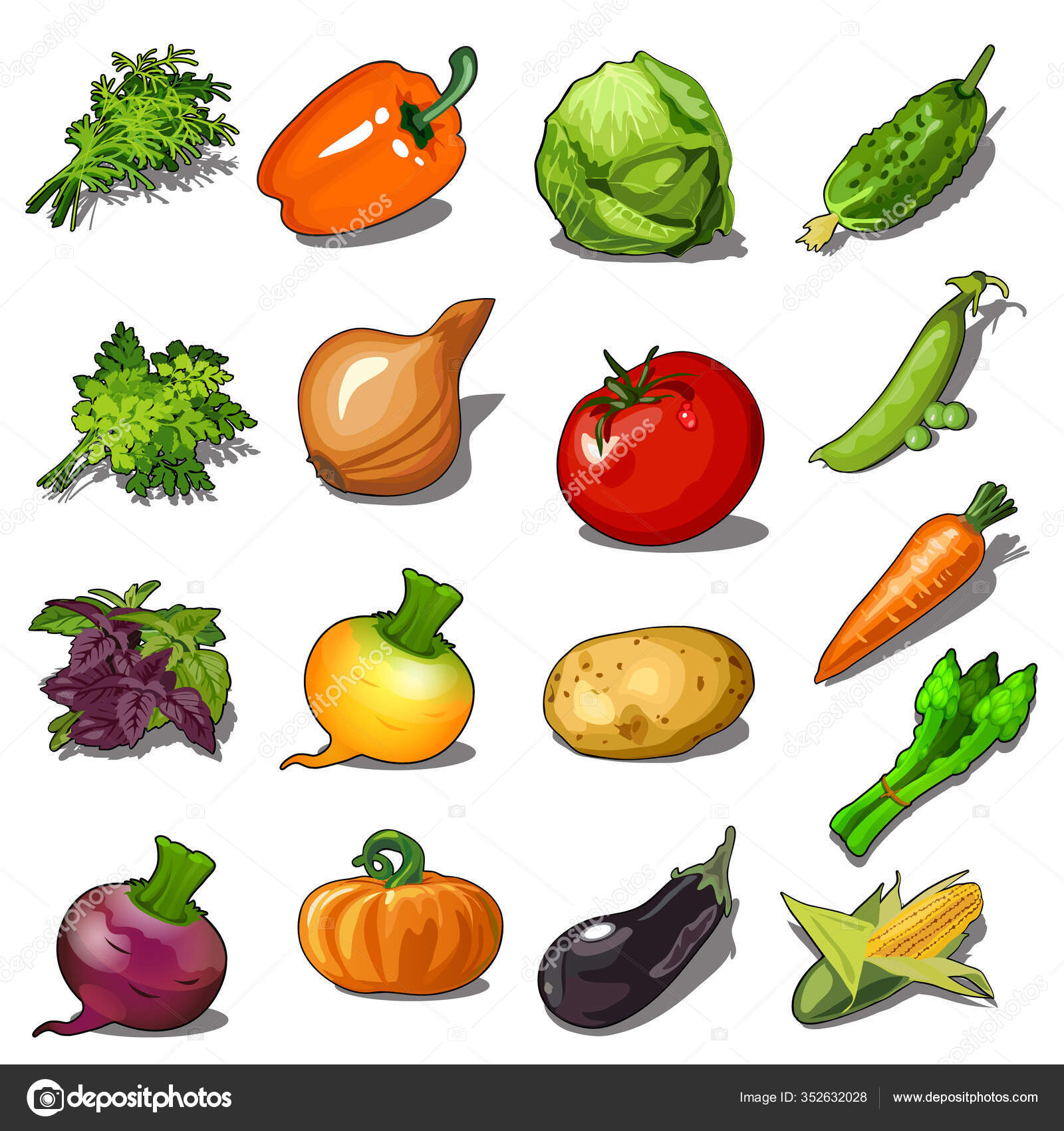 Vegetable Food Group Clipart