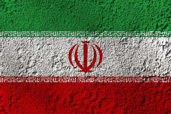Iran flag on the background texture. Concept for designer solutions ...