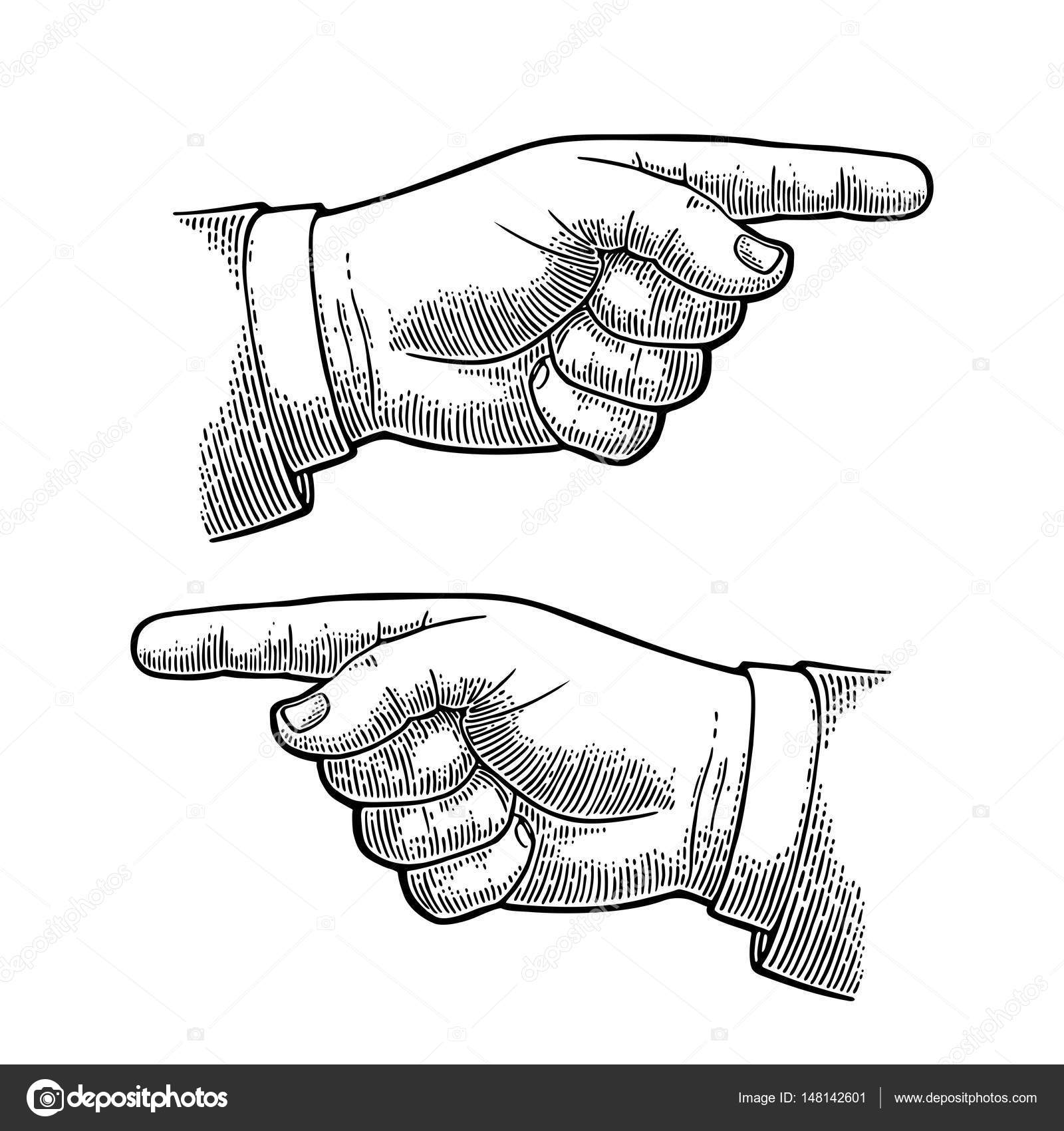 Pointing finger. Hand sign for web, poster, info graphic Stock Vector ...