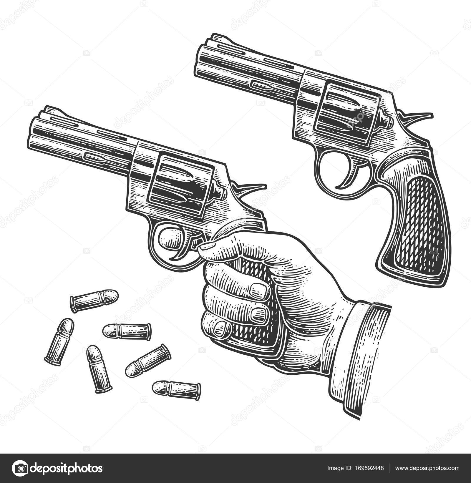 Hand firing a gun for starting race Stock Illustration by ...