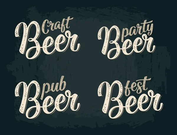 Letras de cerveja imágenes de stock de arte vectorial | Depositphotos