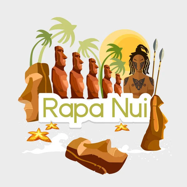 Easter rapa nui 스톡 벡터, 로열티 프리 Easter rapa nui일러스트레이션 | Depositphotos®