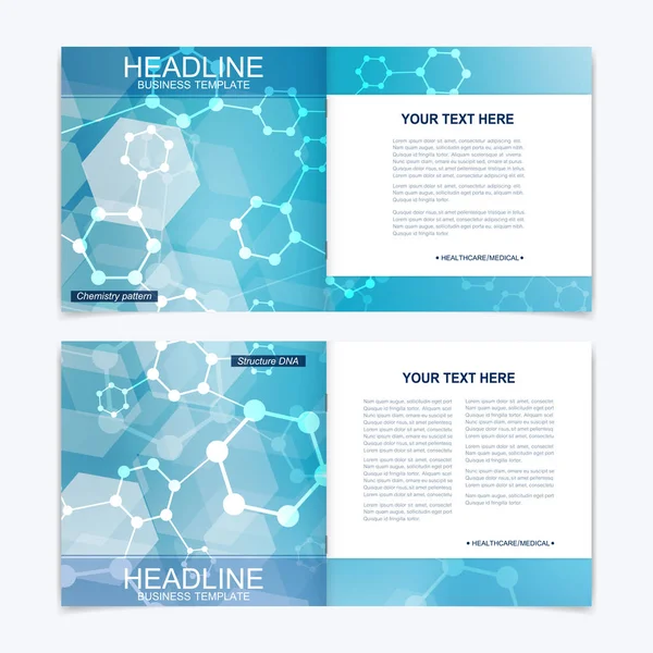 Templates for square brochure. Leaflet cover presentation. Business ...