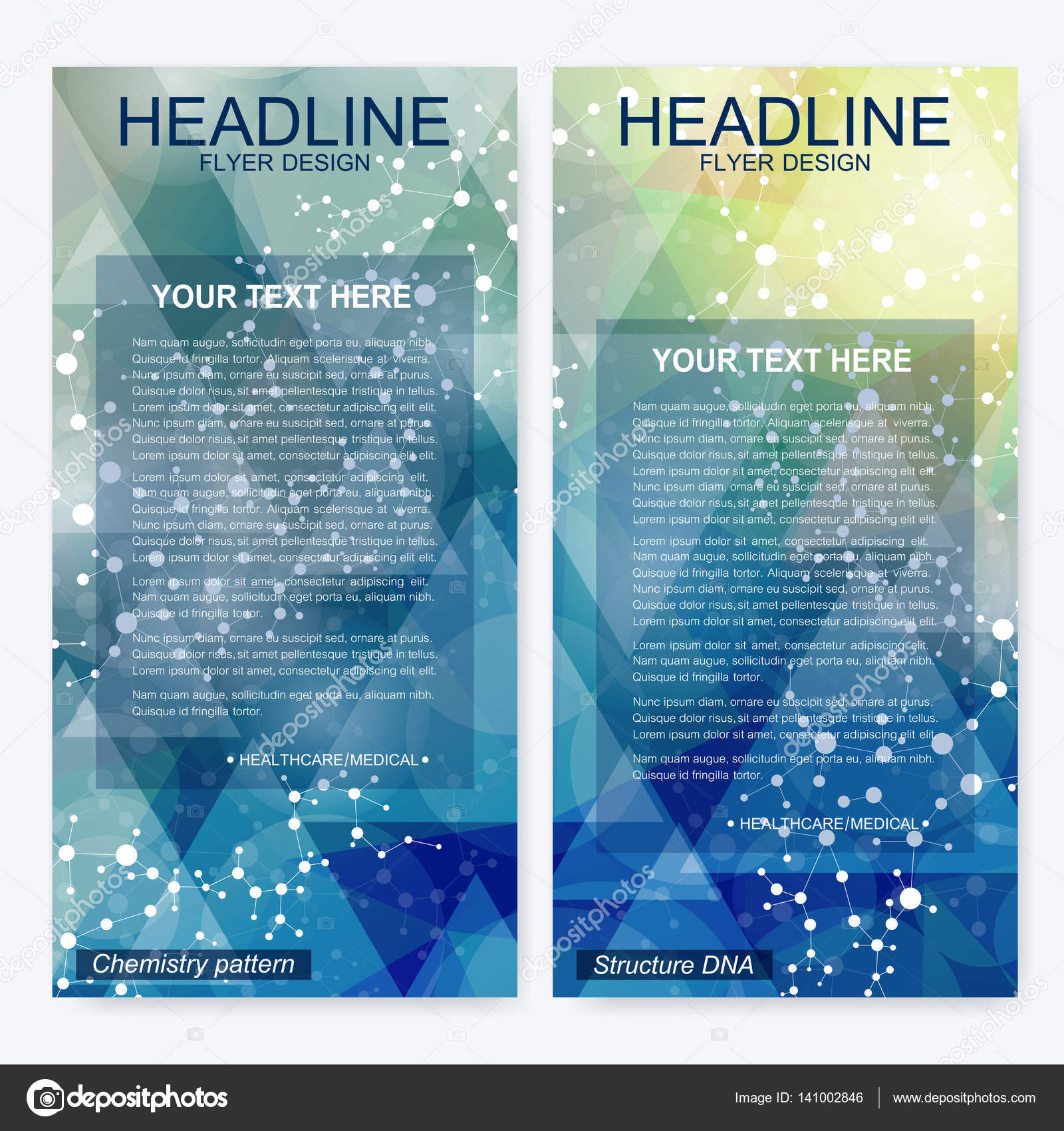 Leaflet flyer layout. Magazine cover corporate identity template ...