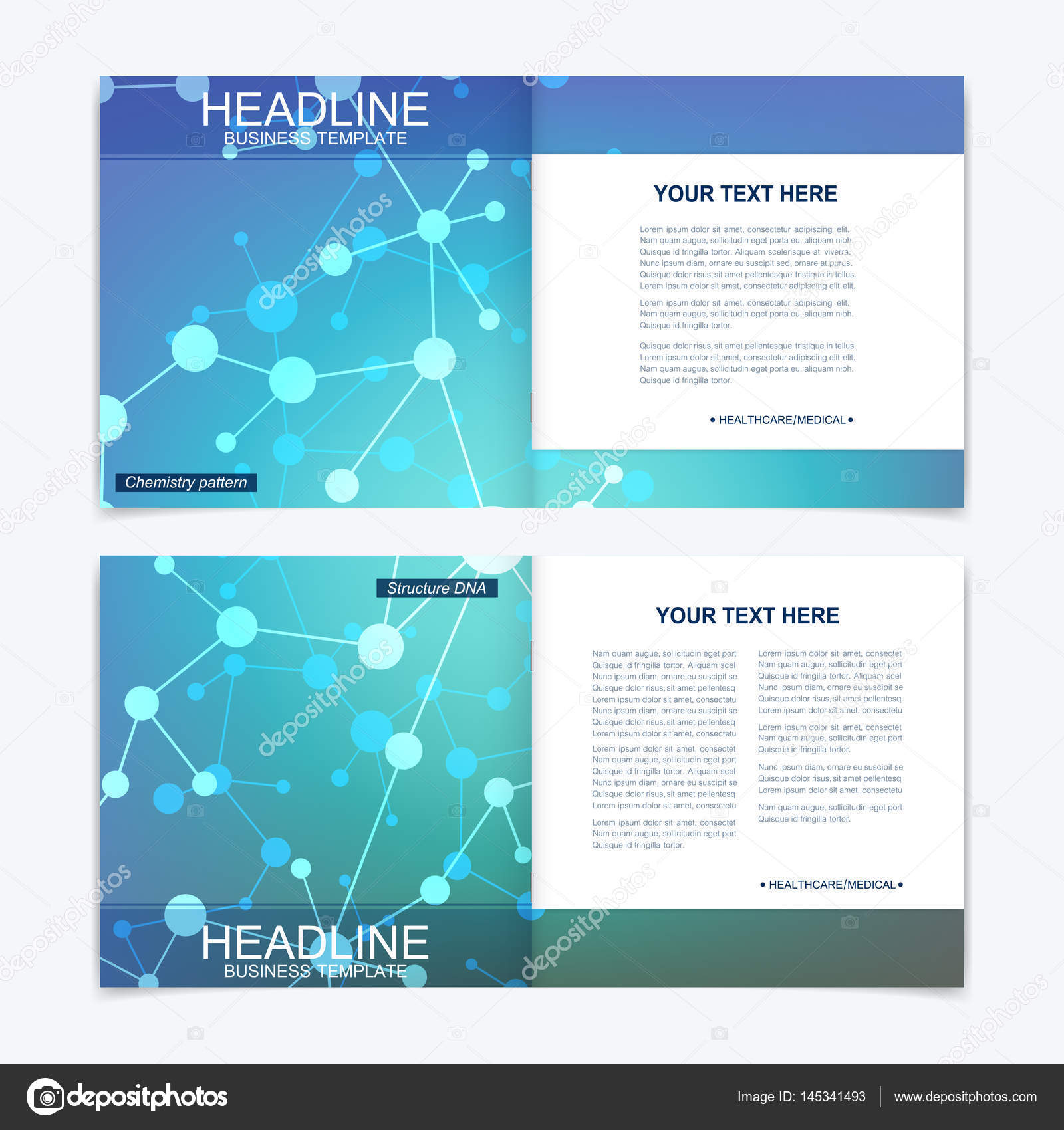 Templates for square brochure. Leaflet cover presentation. Business ...