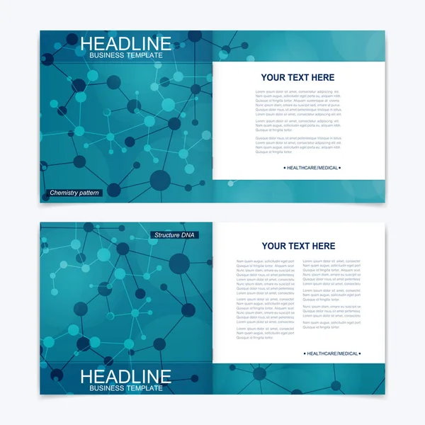 Templates for square brochure. Leaflet cover presentation. Business ...