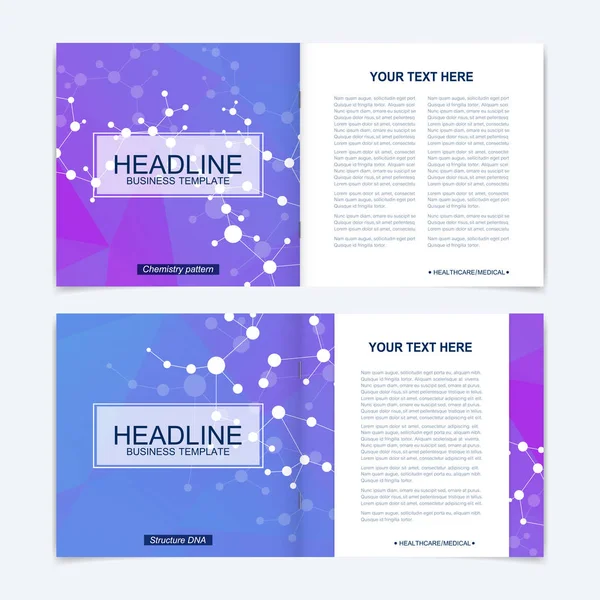 Templates for square brochure. Leaflet cover presentation. Business ...