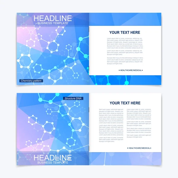 Templates for square brochure. Leaflet cover presentation. Business ...